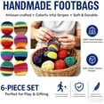 6PCS Hand-Made Knitted Footbag Sack, Assorted Foot Bag Crochet Footbag ...