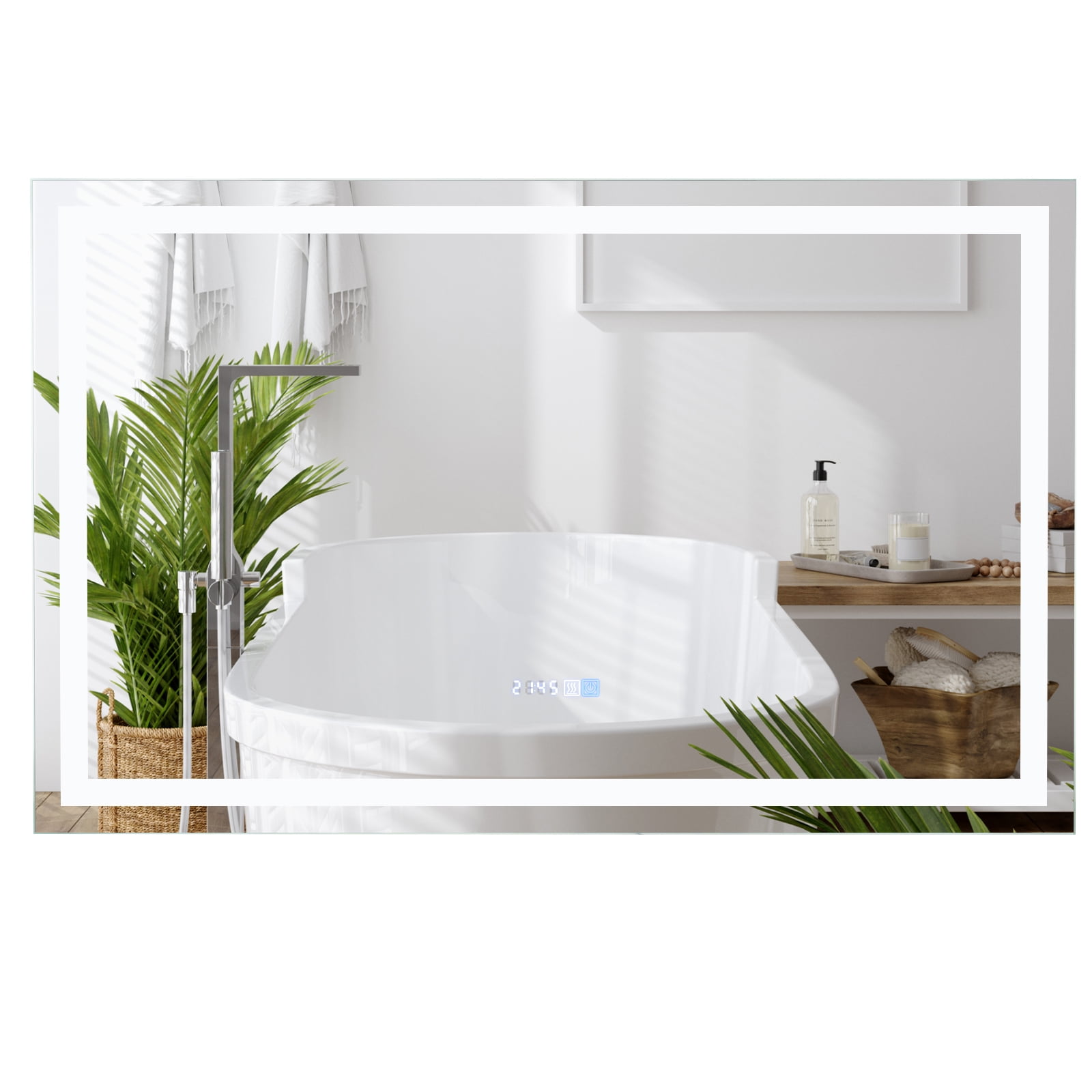 Click here for Gymax 45 X 28 Led Bathroom Mirror Wall Mounted Rou... prices