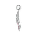 Sterling Silver Breast Cancer Awareness Heart Pendant Necklace for ...