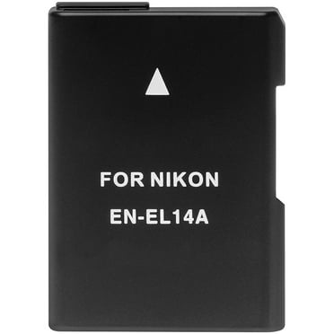 Nikon EN-EL14A Rechargeable Li-Ion Battery for Select Nikon DSLR Cameras, Provides Extended Life ...
