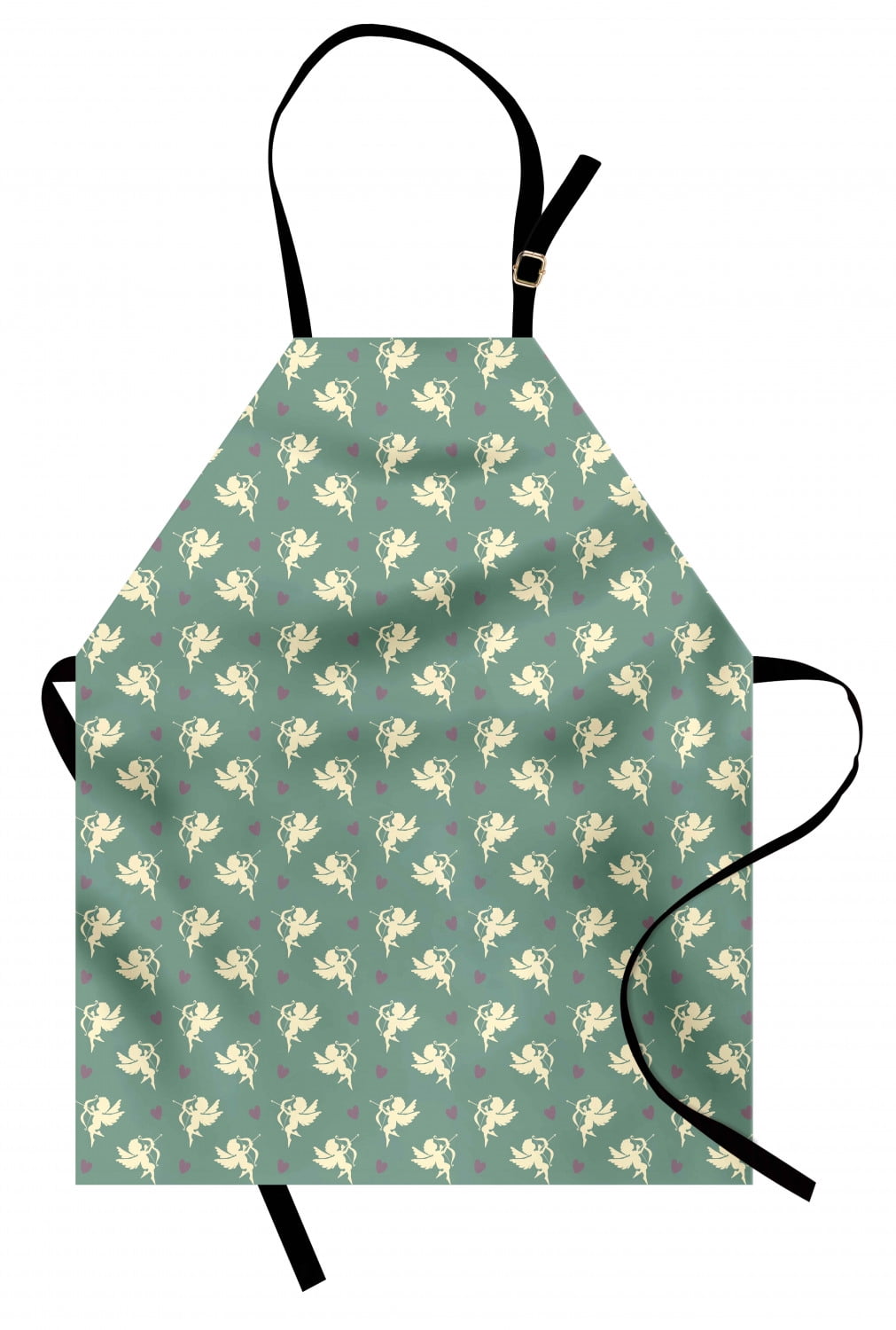 Green Apron Greek Mythology Inspired Romance Cupid Pattern with Little ...
