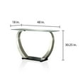 Bowery Hill Metal Gray Console Table Rectangular Sleek Design - Walmart.com