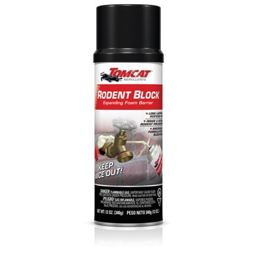 Touch-n-Foam Mouse and Roach Blocker Pest Caulk, 12 oz Expandable Seal ...
