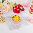 100Pcs Pink Dessert Plates with Forks Set, 50 Appetizer Plates, 50 ...
