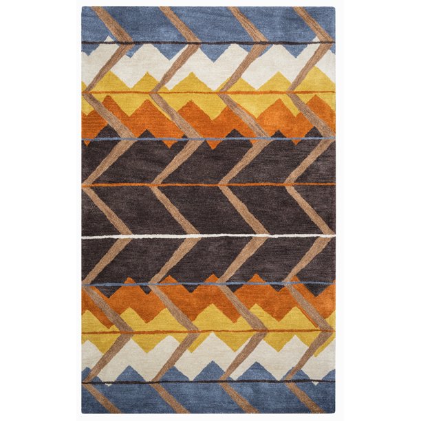 Rizzy Rugs Tumble Weed Loft Area Rug TL9150 Multi Rows Lines - Walmart ...