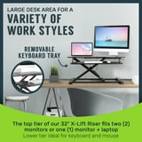Free Shipping! TechOrbits Black Standing 32" Desktop Converter ...