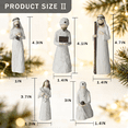 Dazzle Bright Christmas Nativity Scene Set, 12 Piece Resin Miniature ...
