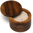 Lipper International Acacia Salt Box with Swivel Cover - Walmart.com