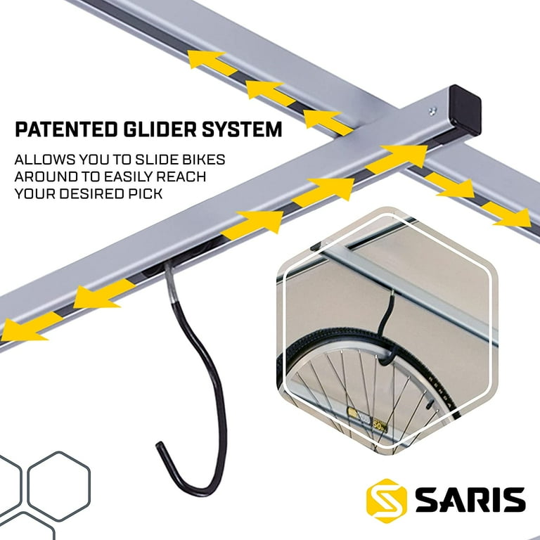 Saris Cycle Glide Ceiling Mounted 4 Bike Storage Rack | Shelly Lighting Saris Cycle Glide Ceiling Mounted 4 Bike Storage Rack | Shelly Lighting