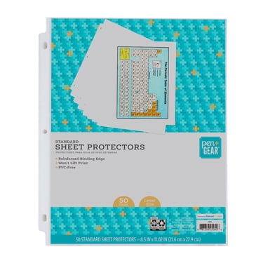 Staples Medium Weight Sheet Protector 8.5" x 11" Clear (16935 ...