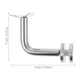 Raindrops Silver L-Shaped Handrail Bracket 2Pcs Stair Brackets for ...