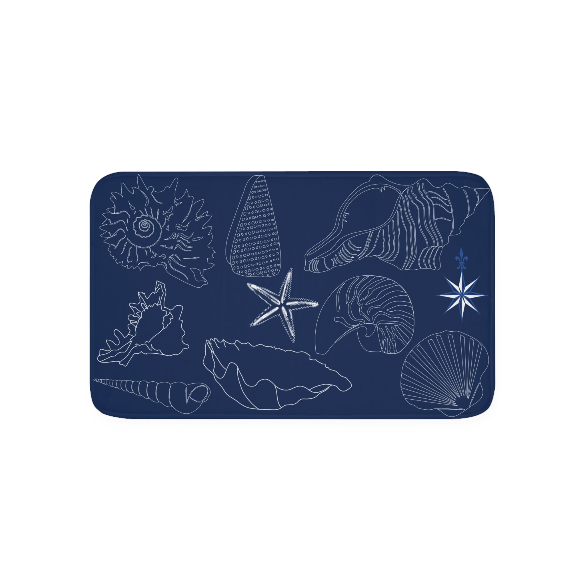 KH Sea Shell Memory Foam Bath Mat - Walmart.com