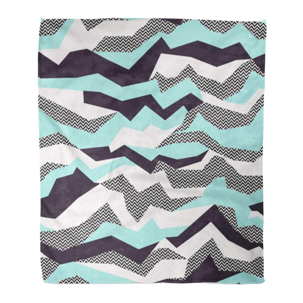 SIDONKU Throw Blanket Warm Cozy Print Flannel Creative Pattern Abstract ...