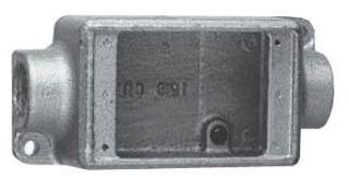 Crouse-Hinds FDC2 Condulet Type FDC Single Gang Cast Device Box; 3/4 In - Walmart.com