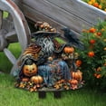 AZXY 2D Acrylic Garden Stakes, Halloween Magical Old Man Pumpkin ...