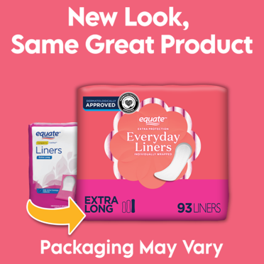 Equate Options Women's Incontinence Pads, Maximum Absorbency, Long ...