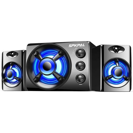 SPKPAL Computer Speakers with Subwoofer,USB-Powered 2.1 Multimedia PC ...