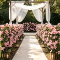 BBilaBu Fence with Artificial Flowers and Greenery, In Ground ...