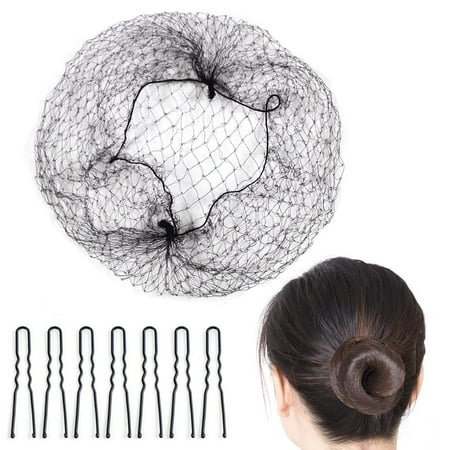 80Pcs Hair Nets and U Shaped Pins Set, 80 Pieces 55cm Individual ...