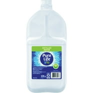 Pure Life 1 Gallon Distilled Water, Plastic Bottled Water with Side ...