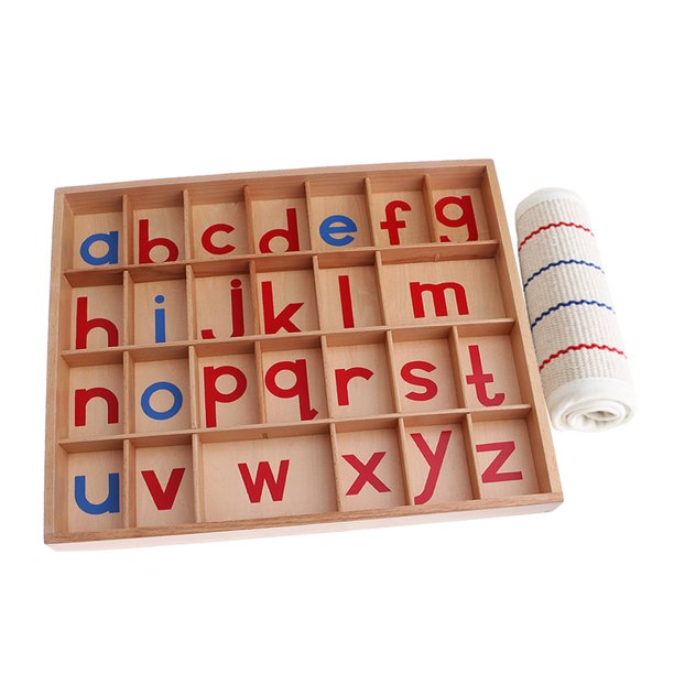 Wood Moveable Alphabet Materials Language Preschool Spelling Early Toys ...