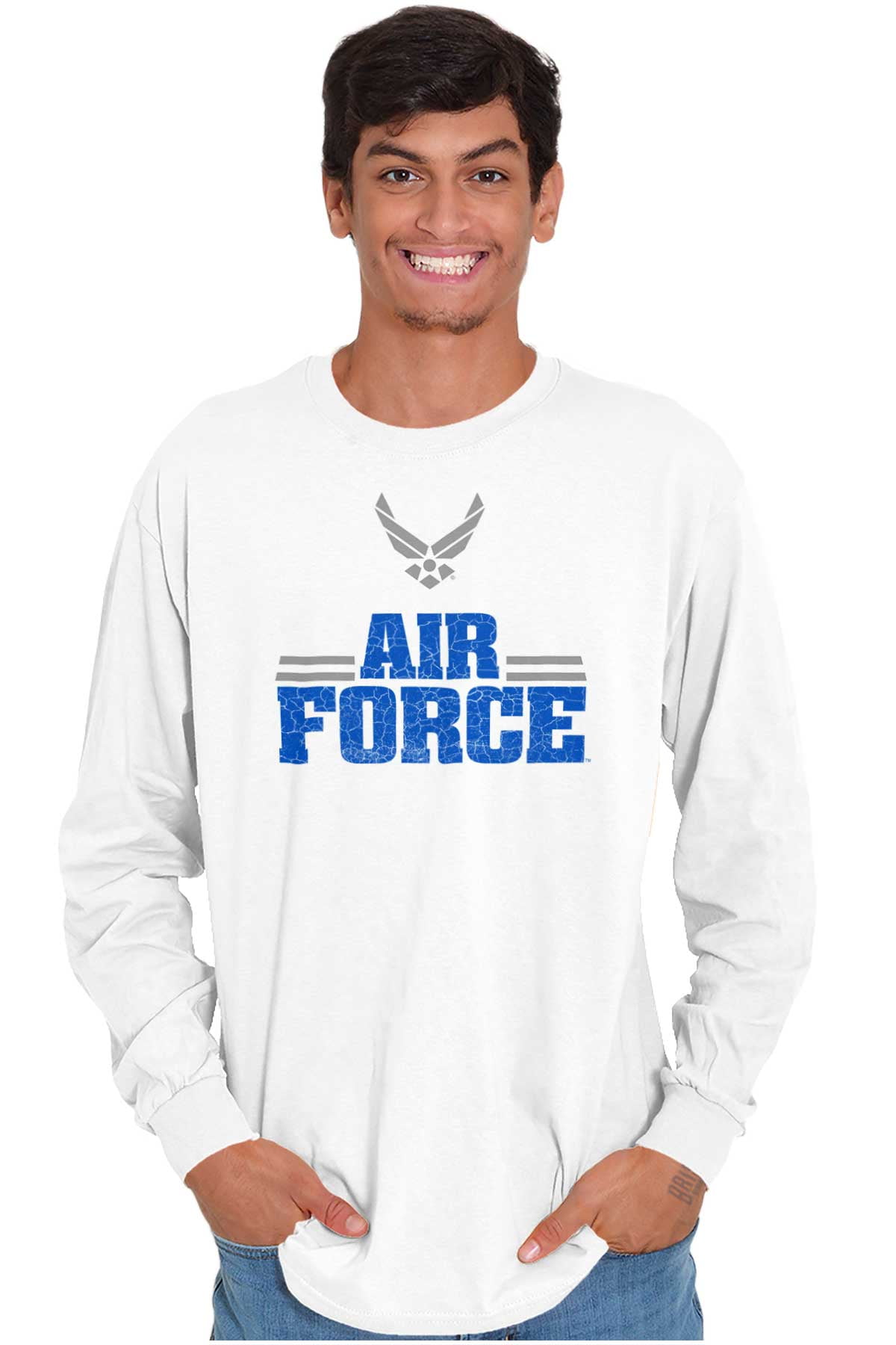 US Air Force Official USAF Wings Logo Long Sleeve TShirt Men Women ...