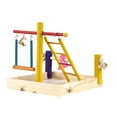 PENN-PLAX Bird Life Wooden Playpen – Perfect for Small Breeds - Keep ...