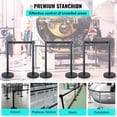 4 Pack Retractable Belt Stanchions - Crowd Control Queue Barrier Posts ...