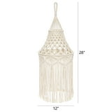 Mkono Macrame Lamp Shade Boho Hanging Pendant Light Cover Bohemian ...