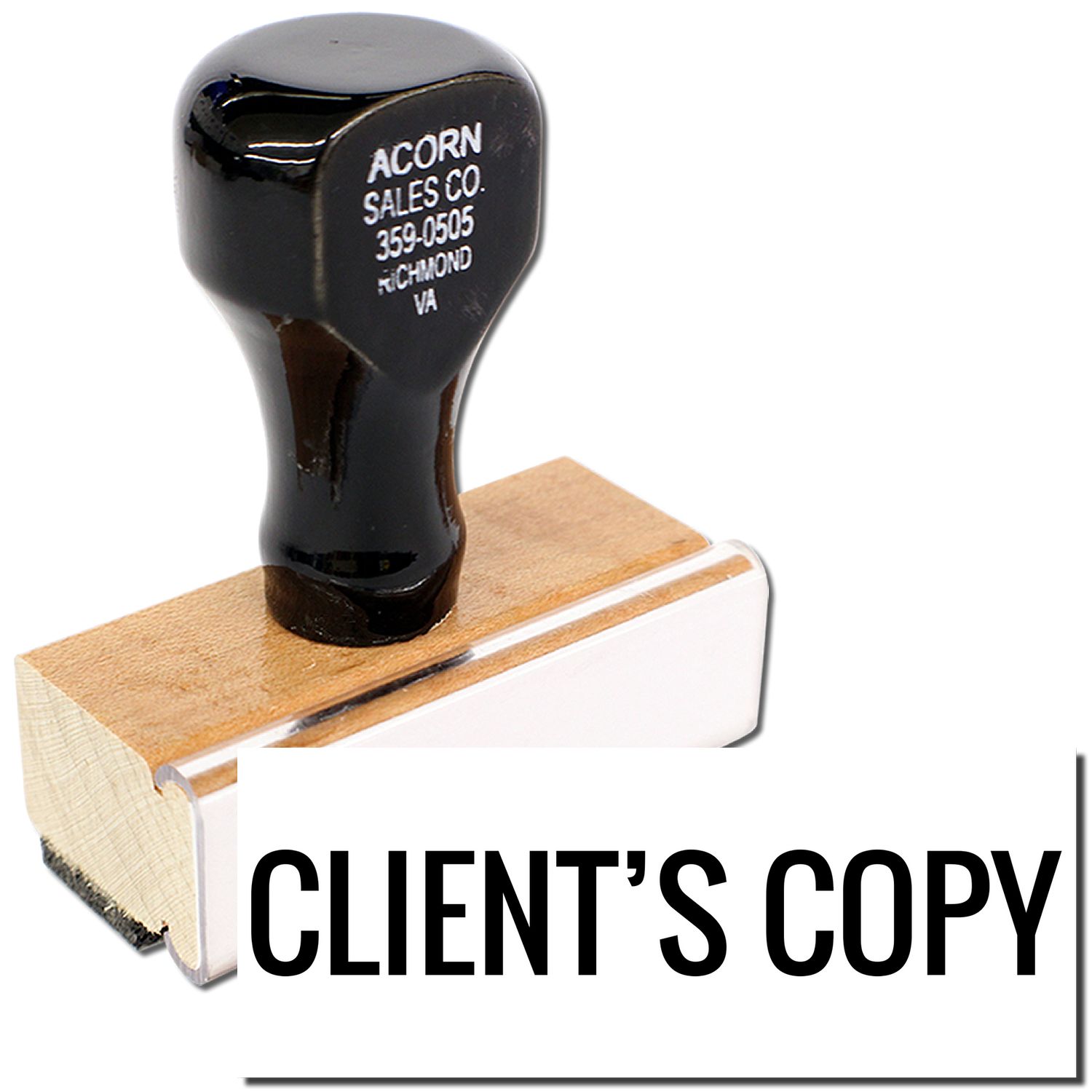 Large Client's Copy Rubber Stamp, Wooden Handle Rubber Stamp, Laser ...