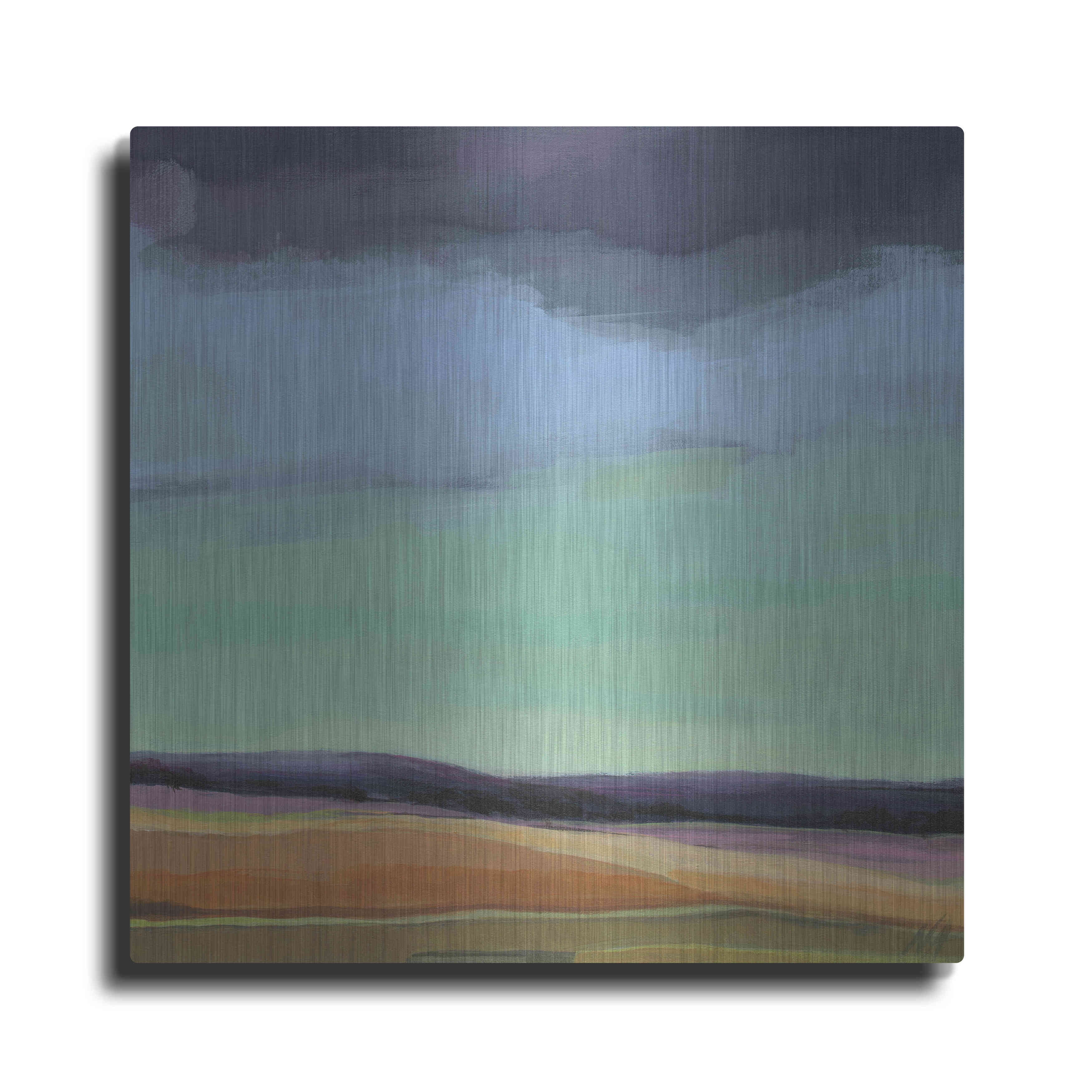 Luxe Metal Art 'Too Much Walking' by Niki Arden, Metal Wall Art, 12"x12 ...