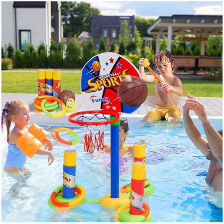 Pool Basketball Hoop Set,Floationg Pool Toys for Kid & Adult IYEFENG s ...