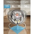 Babyomi Baby Swing, Portable Infant Rocker, Remote Control, 5 Speeds ...