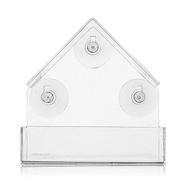 AMERTEER Boc Acrylic Transparent Bird Feeder Suction Cup Mounted ...