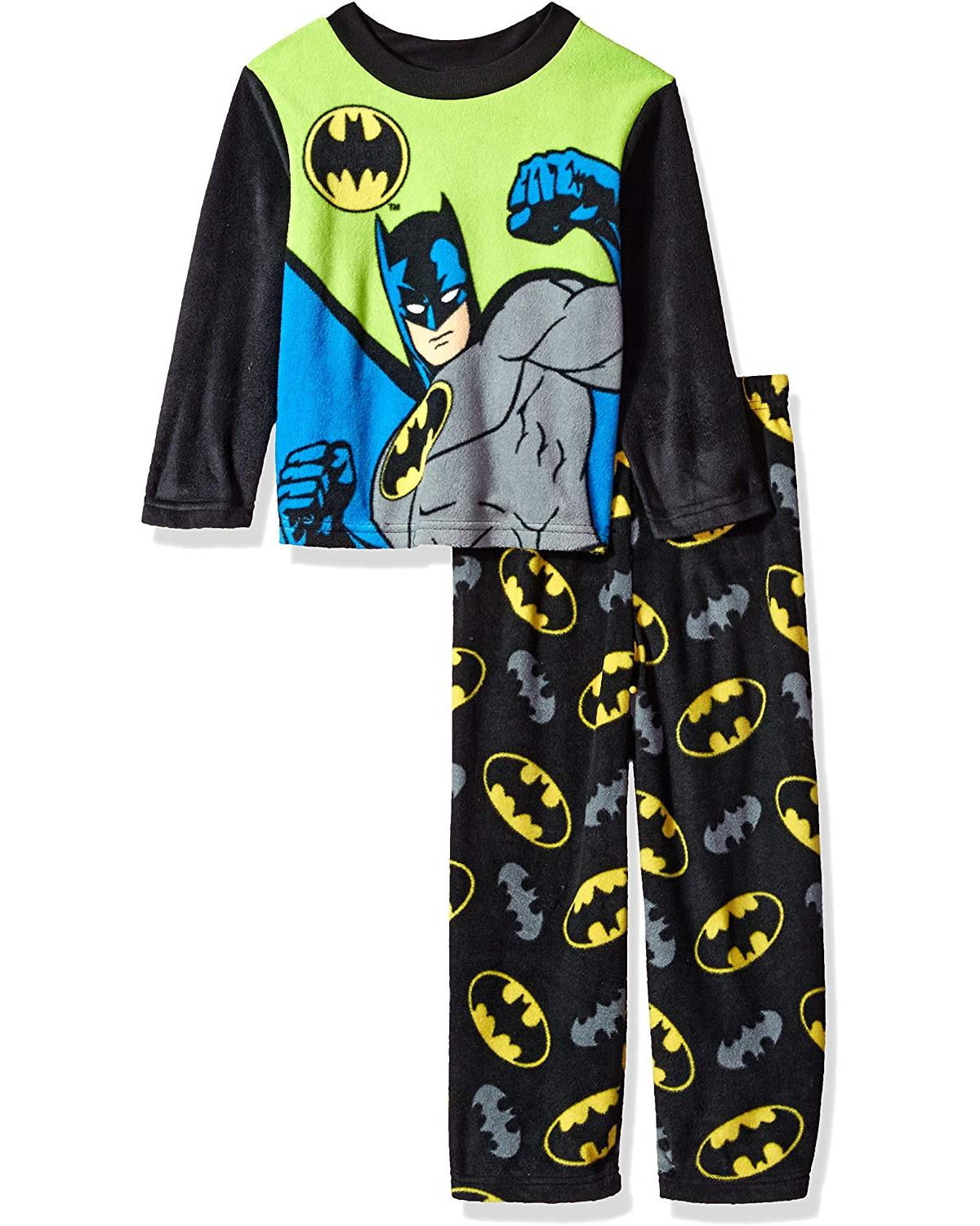 DC Comics Boys' Pajamas Batman Lounge Pants and Top with Cape Set ...