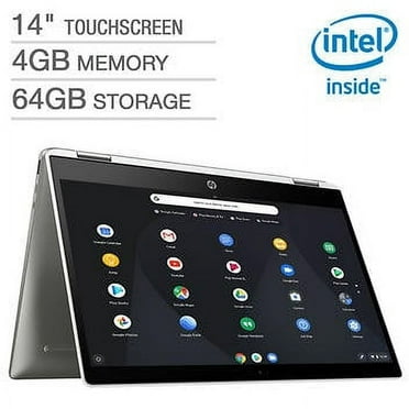 "HP 14"" Touchscreen Convertible Chromebook Laptop with Intel Celeron ...