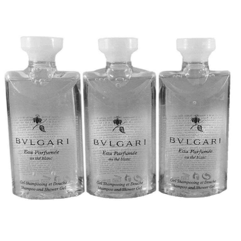 Bvlgari White Tea Body Wash Shampoo and Shower Gel Set 2.5 Oz Each Total 6 Bottles Walmart