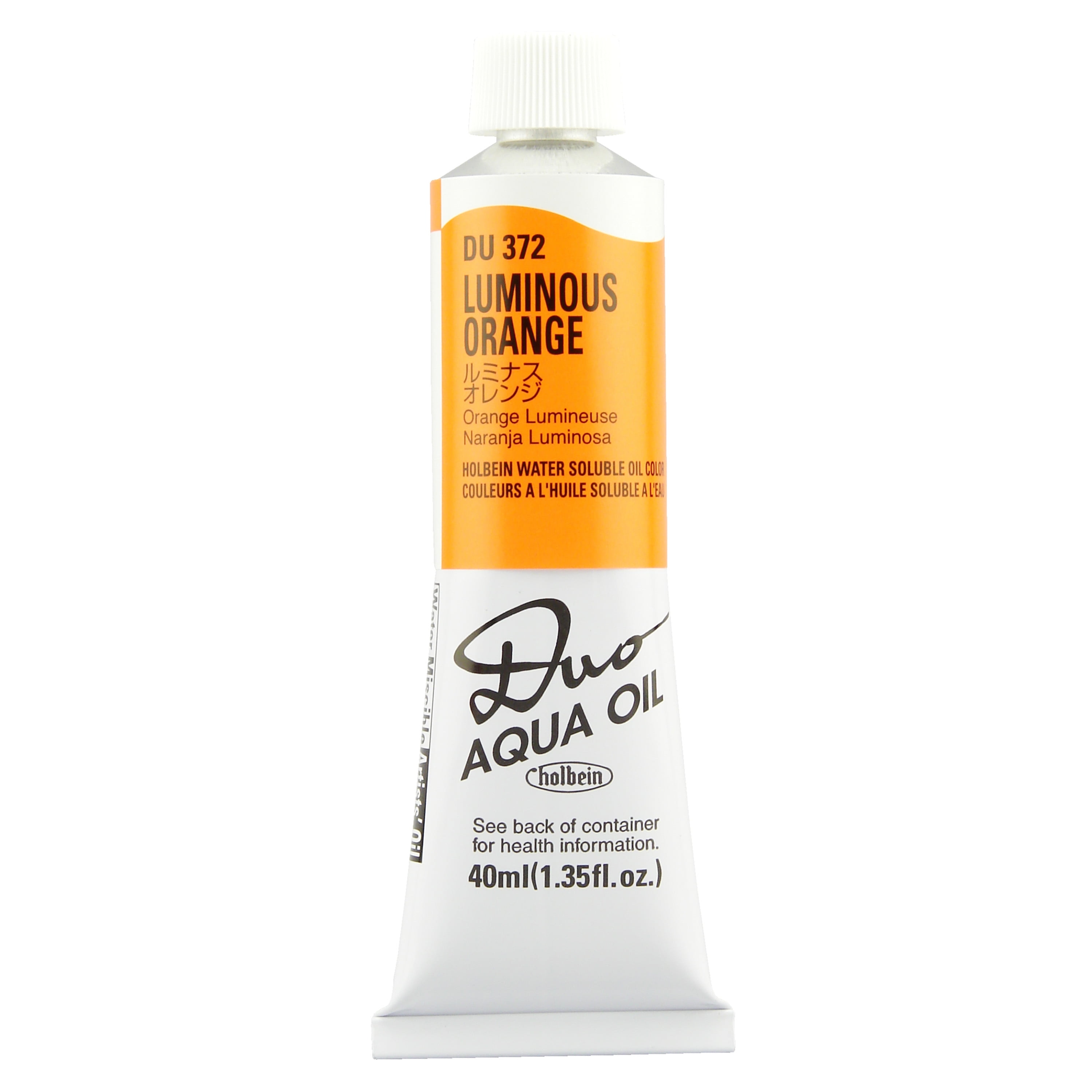 DUO Aqua Oil Color 40ml, Luminous Orange - Walmart.com