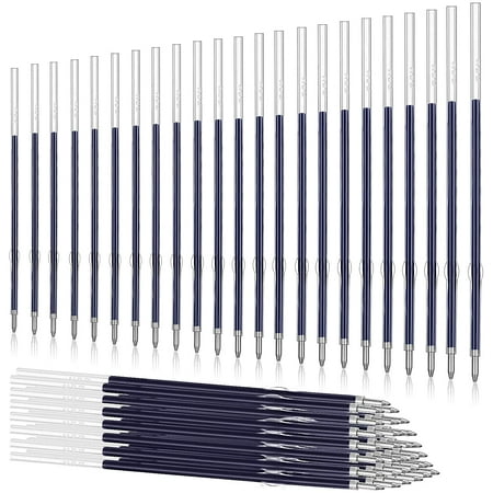 100 Pieces 0.7 mm Ballpoint Pen Refills Medium Point for Retractable ...