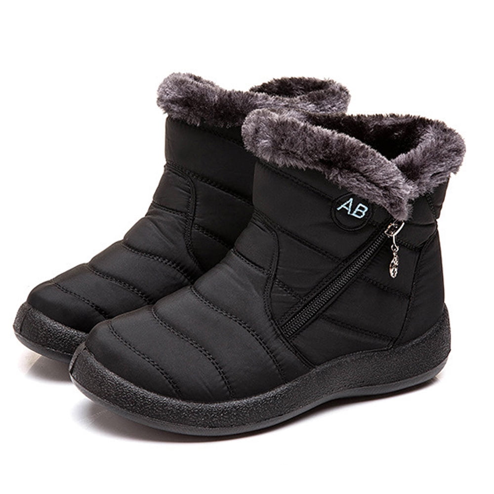 Ecetana Women Winter Snow Boots Keep Warm Ankle Booties Non-Slip and ...