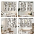 Butterfly and Brown Orange Pattern Blackout Curtains,Triple Weaved ...