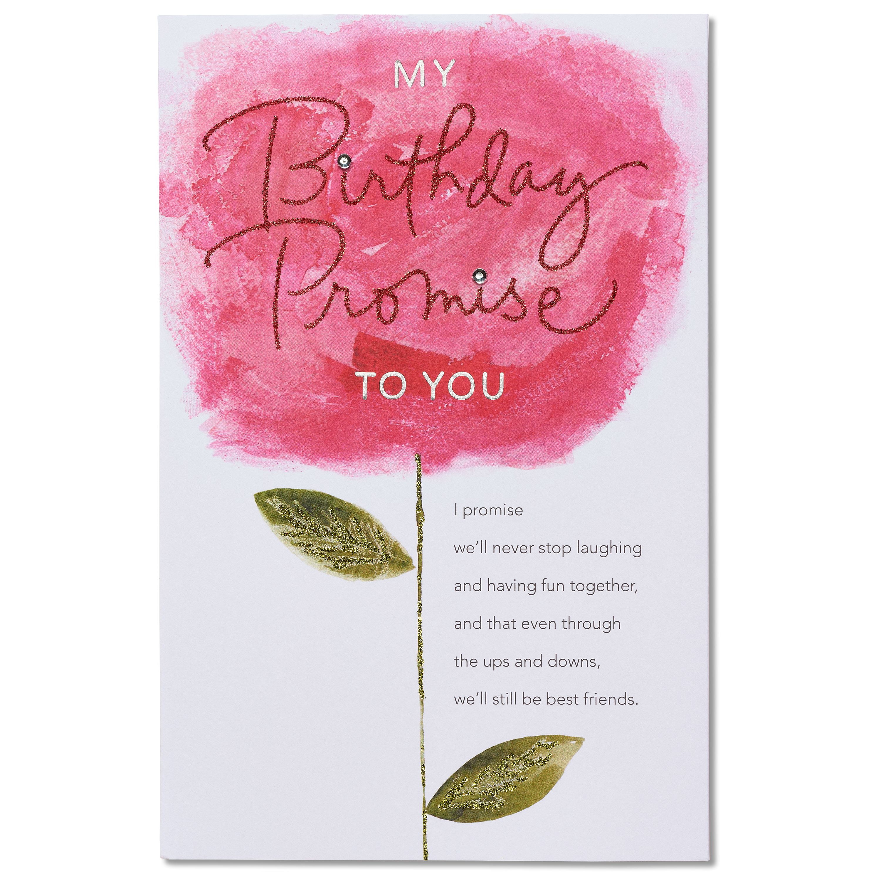 American Greetings Birthday Promise Birthday Card with Rhinestone ...