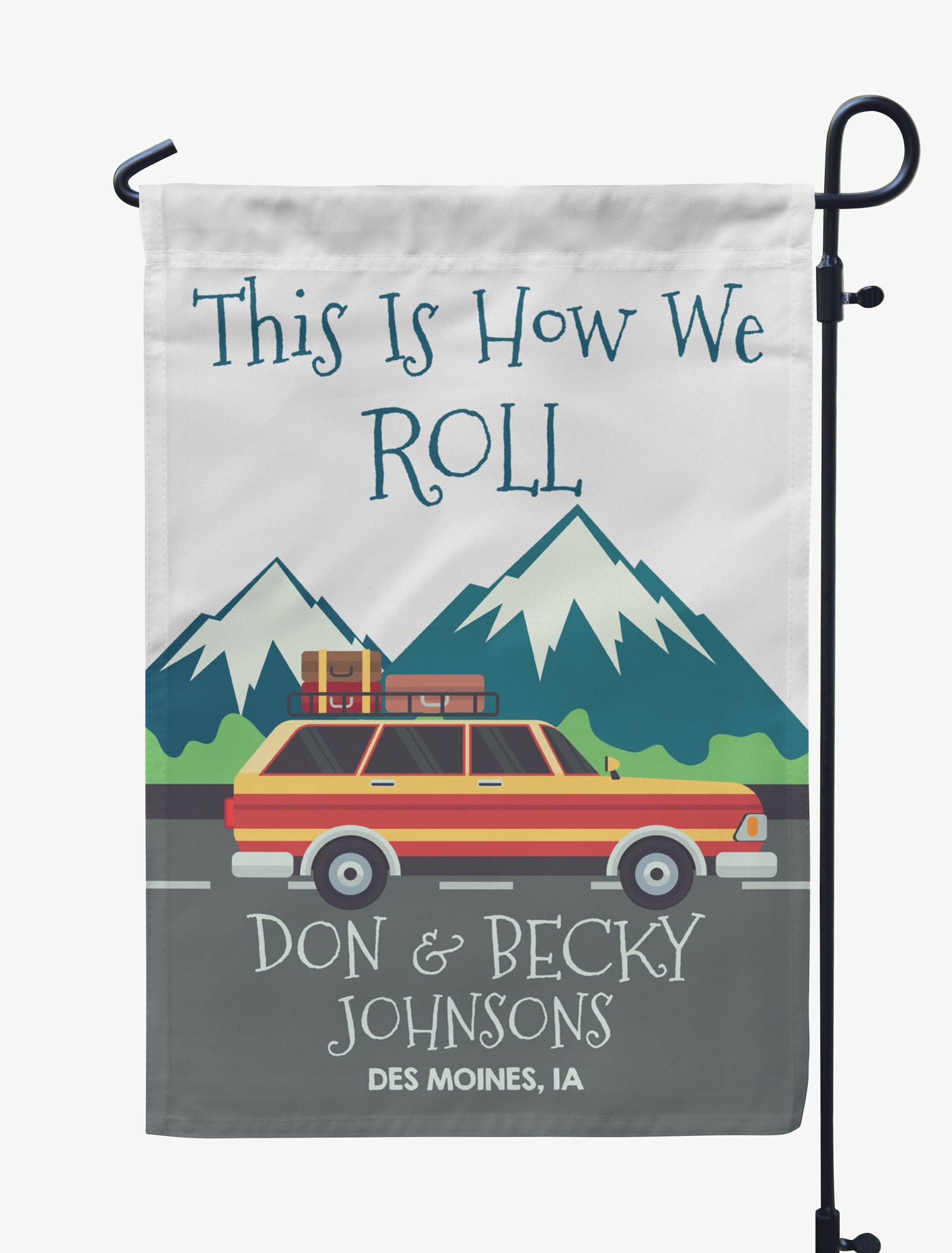 Printtoo White This Is How We Roll Family Camping Car Personalized ...