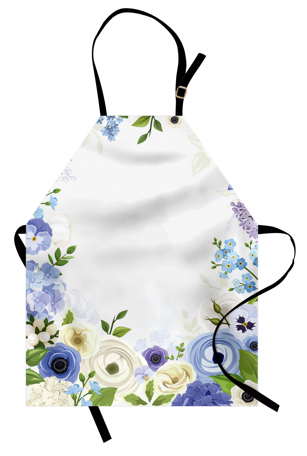 Garden Art Apron Romantic Natural Floral Frame Design with Roses ...