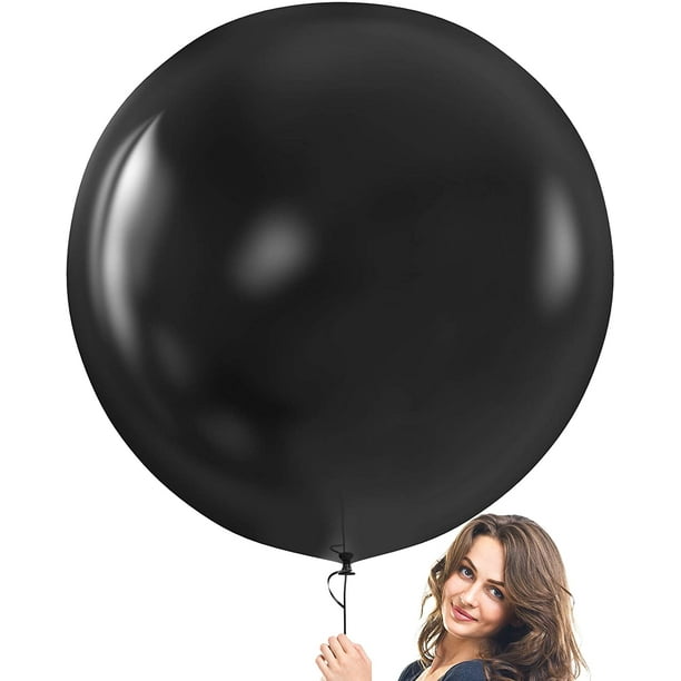 Prextex Black Giant Balloons - 8 Jumbo 36 Inch Black Balloons for Photo ...