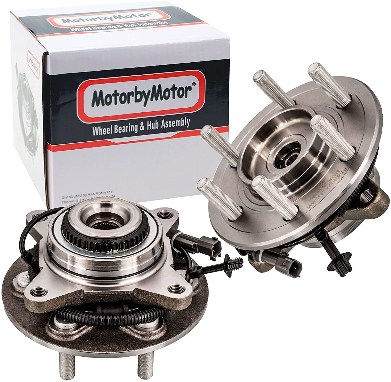 Buy MotorbyMotor 515177 Front Wheel Bearing and Hub Assembly with 6 ...