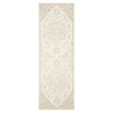 SAFAVIEH Micro-Loop Braylon Traditional Floral Wool Area Rug, Blue ...