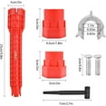 thovorrnl 8-in-1 Kitchen Faucet Wrench Tool, Sink Basin Wrench, Red ...