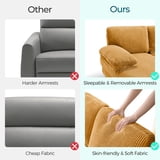 Linsy Home Sectional Sofa for Living Room, U-Shaped Sofa Couch with ...