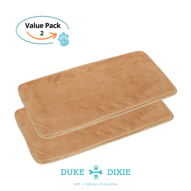Pet Mat Liners for Carriers Crate Kennel - Cozy Comfy Highly Absorbent ...